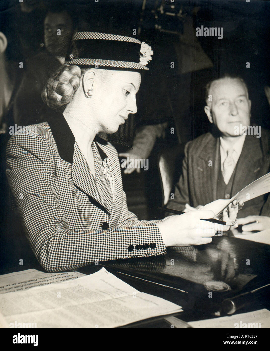 Eva Peron, former Argentinian First Lady and political leader Stock ...