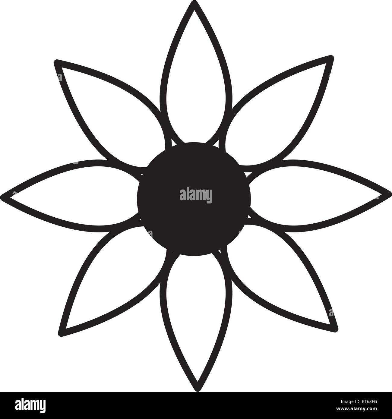 outline flower decoration Stock Vector Image & Art - Alamy