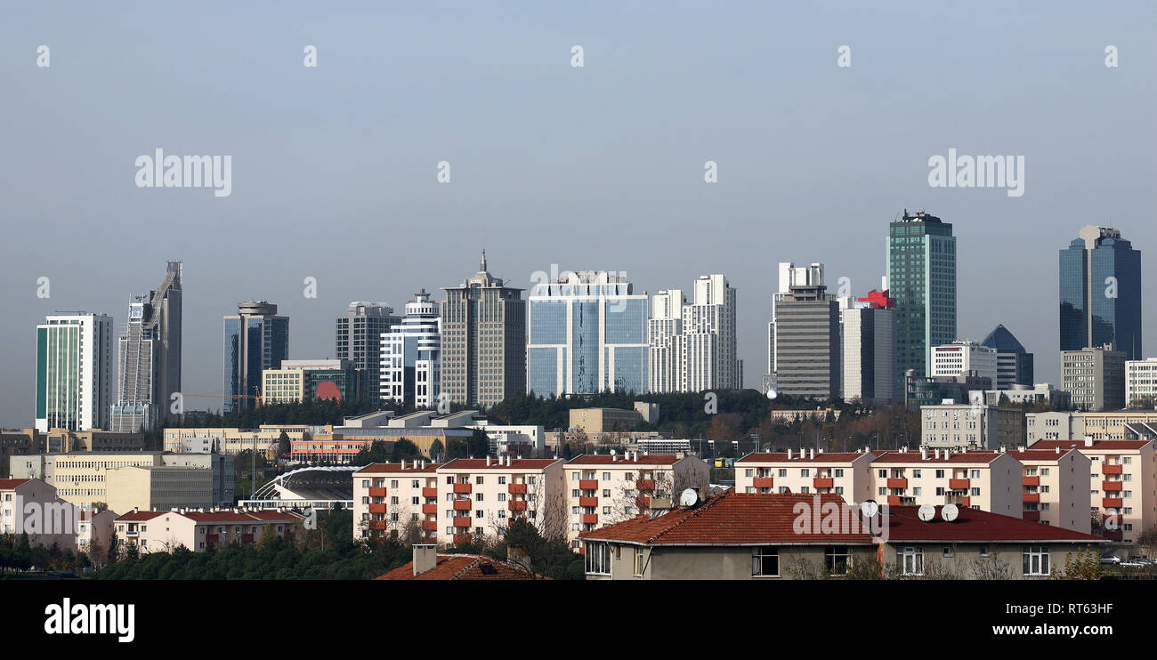 Modern office buildings in Istanbul, Turkey Stock Photo - Alamy