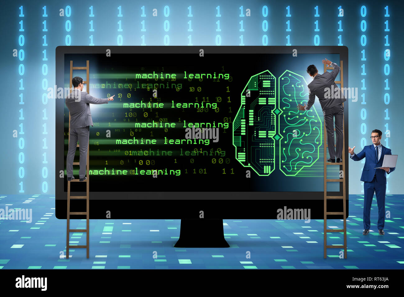 Cognitive computing and machine learning concept Stock Photo - Alamy