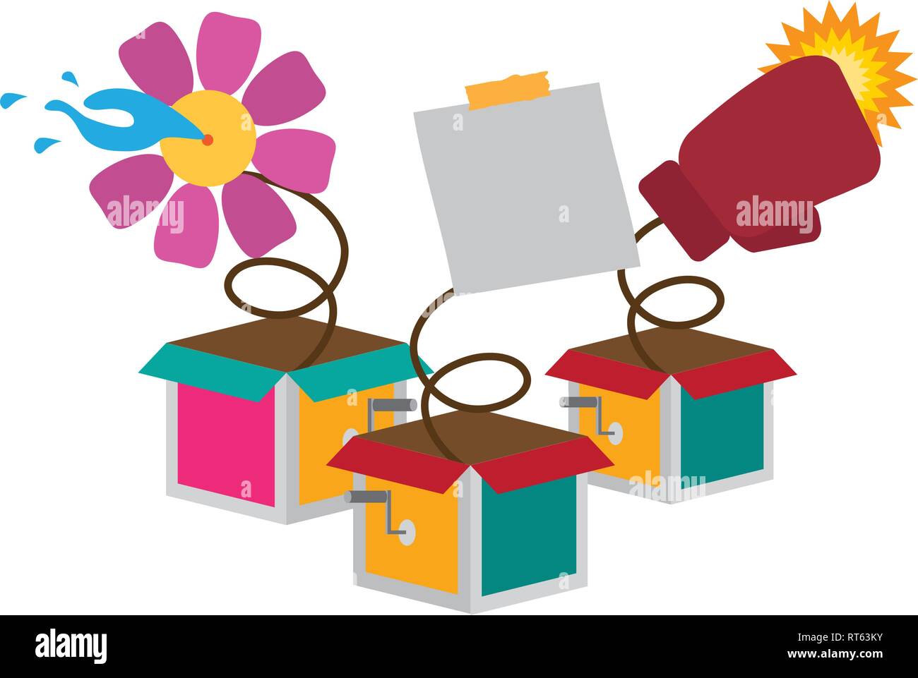 April fool flower Stock Vector Images - Alamy