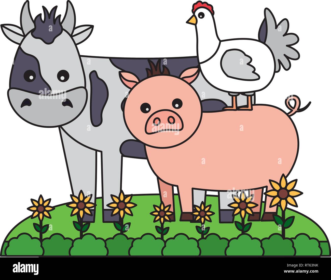 Farm Animals Chicken Pig High Resolution Stock Photography and Images - Alamy