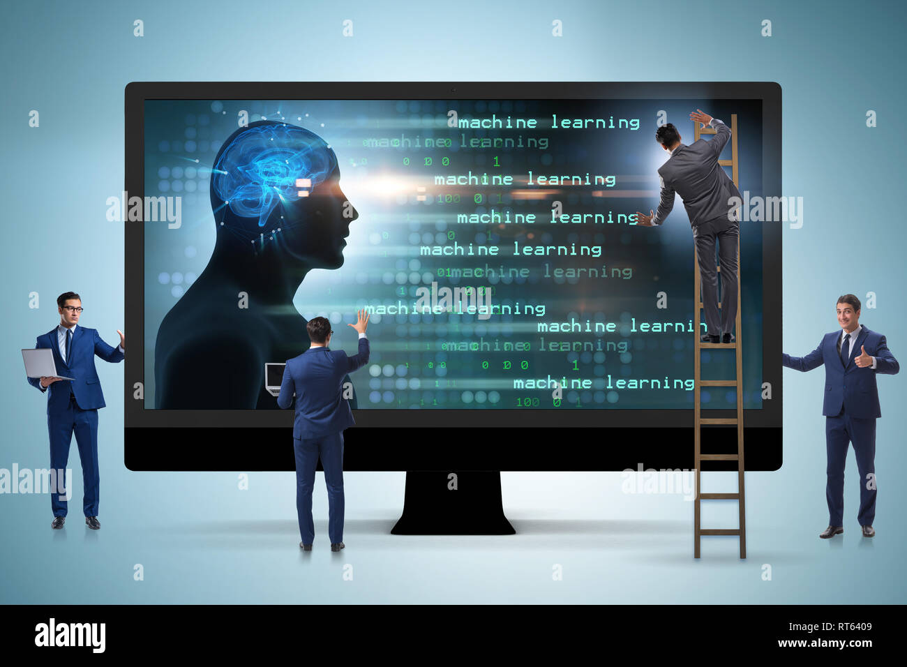 Cognitive computing and machine learning concept Stock Photo - Alamy