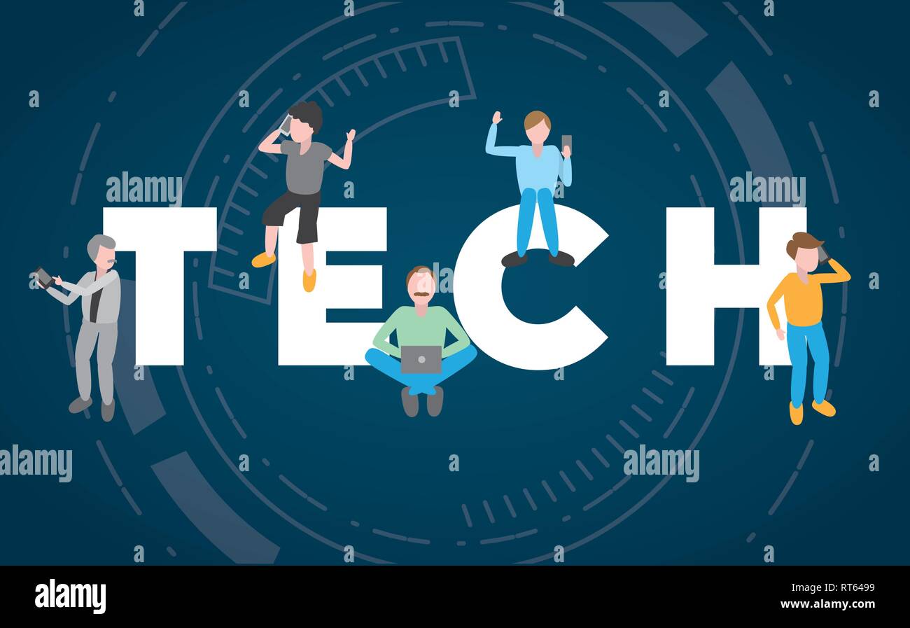 people tech device Stock Vector Image & Art - Alamy