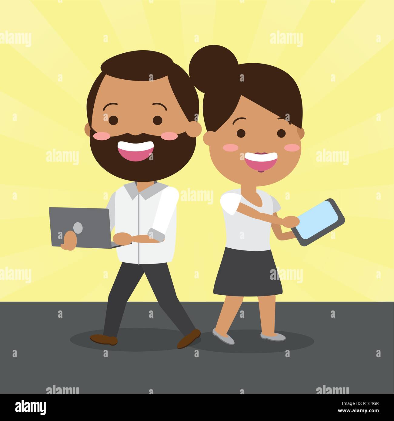 people tech device Stock Vector Image & Art - Alamy