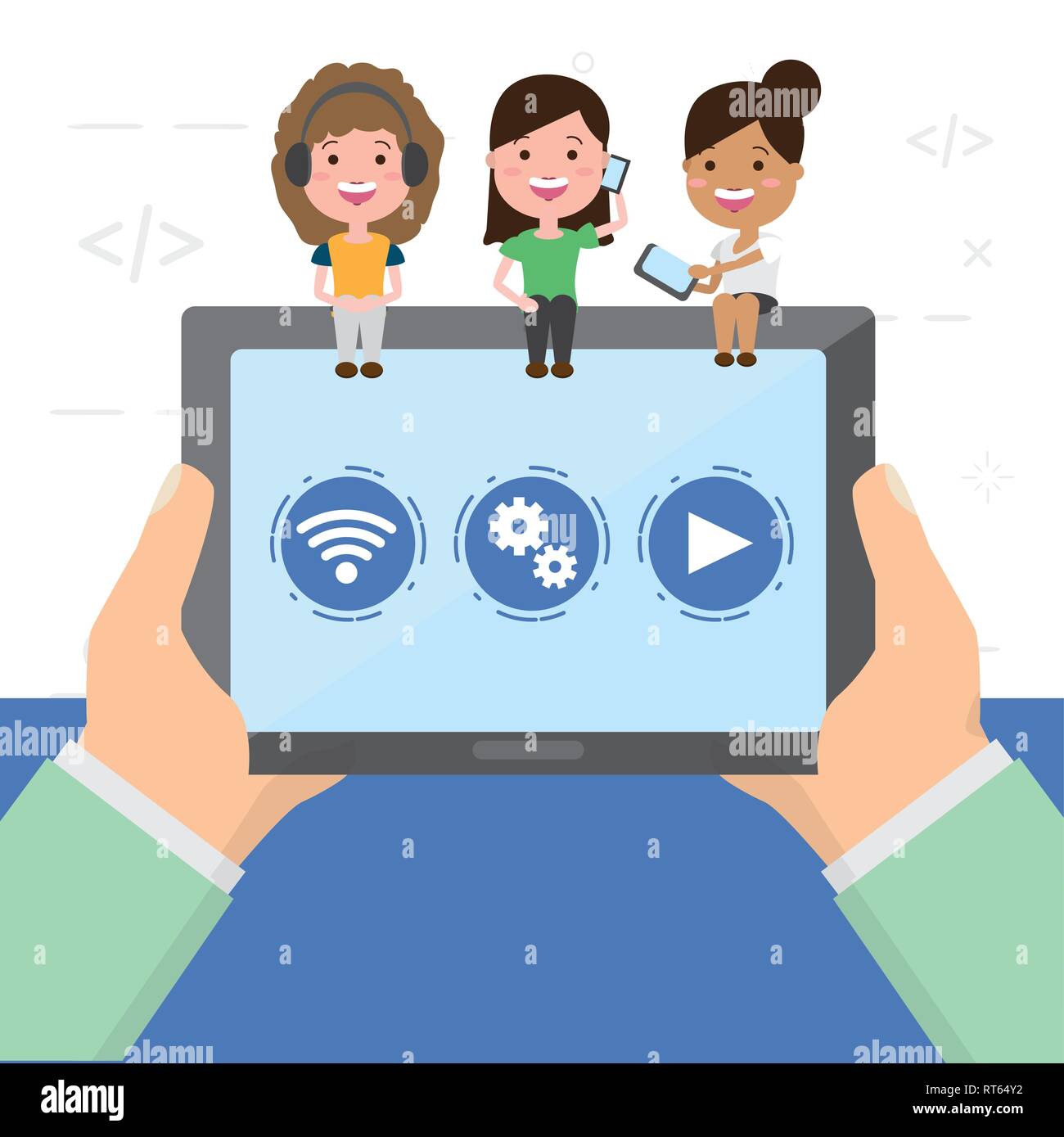 Touchpad tech Stock Vector Images - Alamy