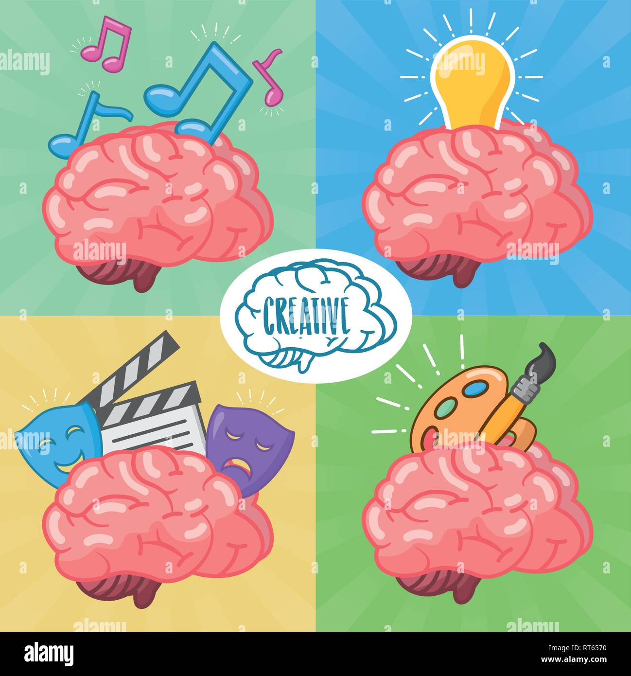 brain idea creativity Stock Vector Image & Art - Alamy