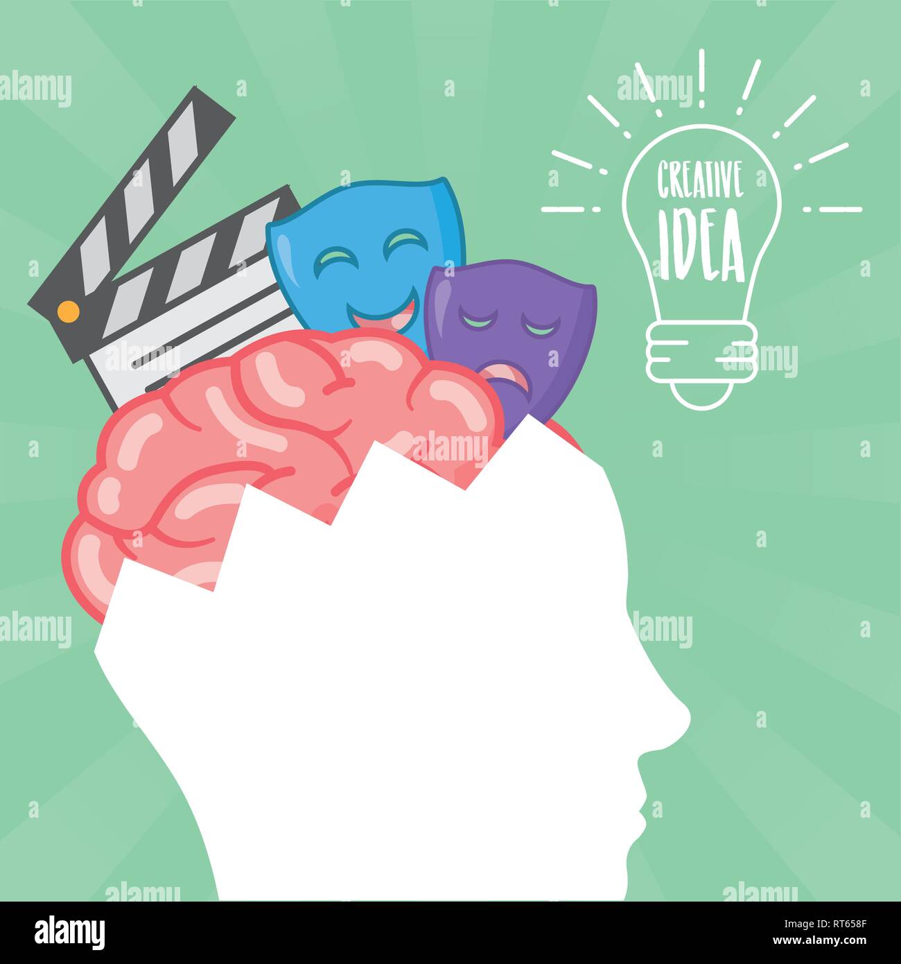 brain idea creativity Stock Vector Image & Art - Alamy