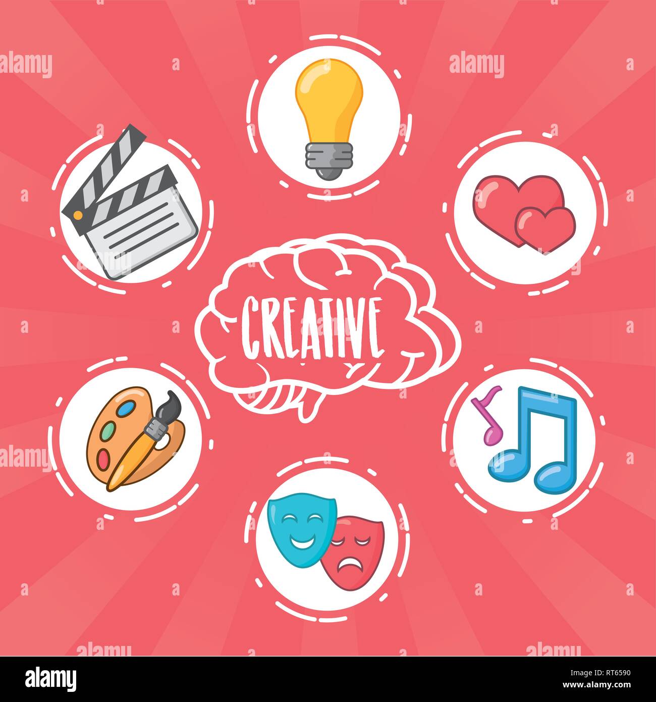 brain idea creativity Stock Vector Image & Art - Alamy