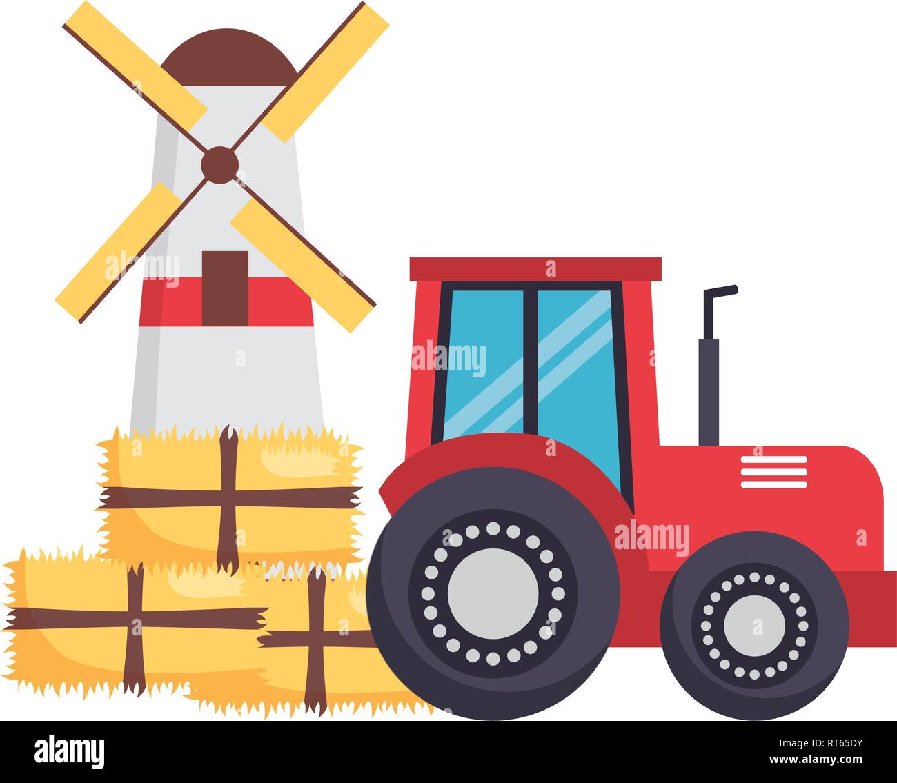 Tractor trailer food Stock Vector Images - Alamy