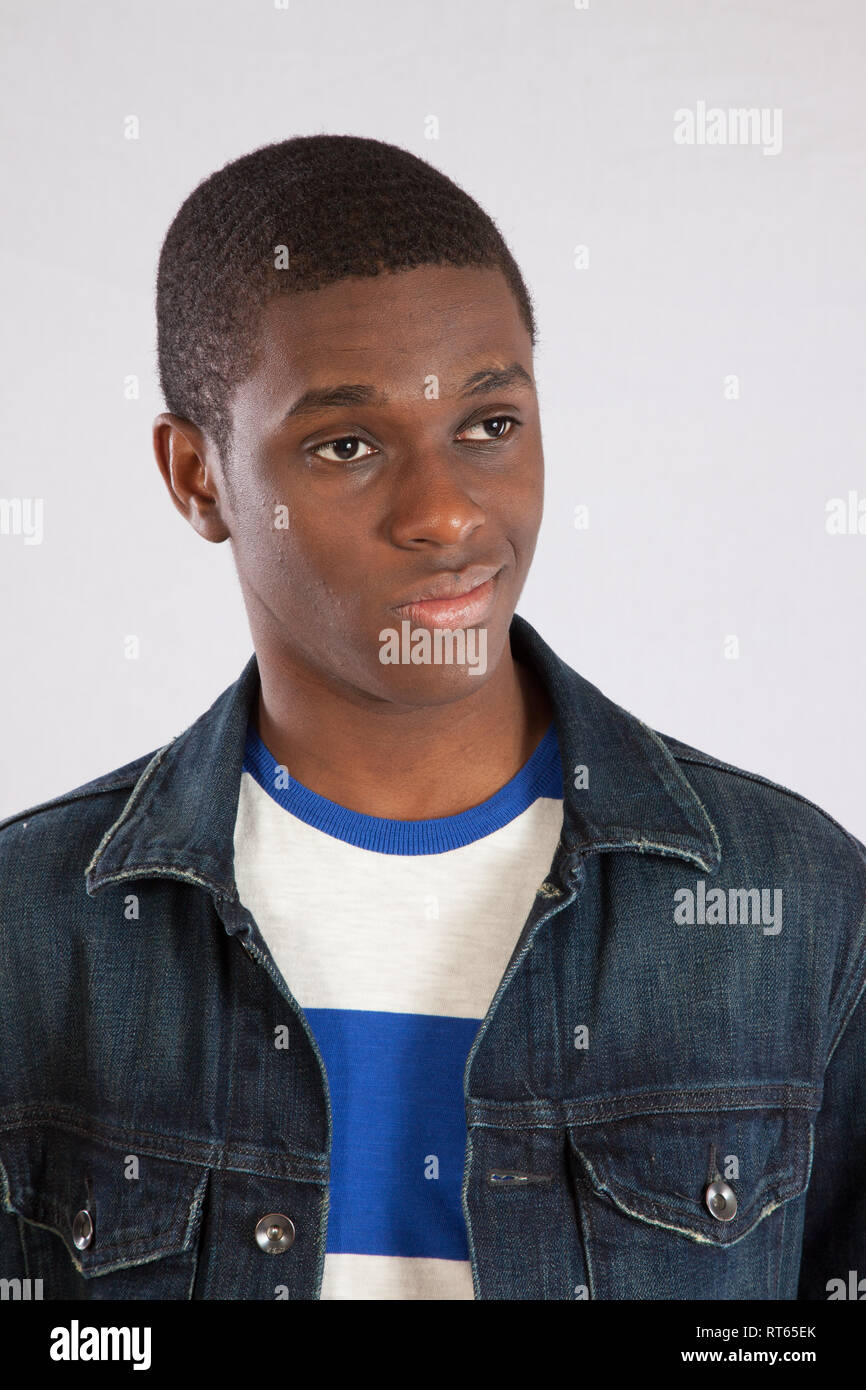 Happy Black man smiling Stock Photo - Alamy
