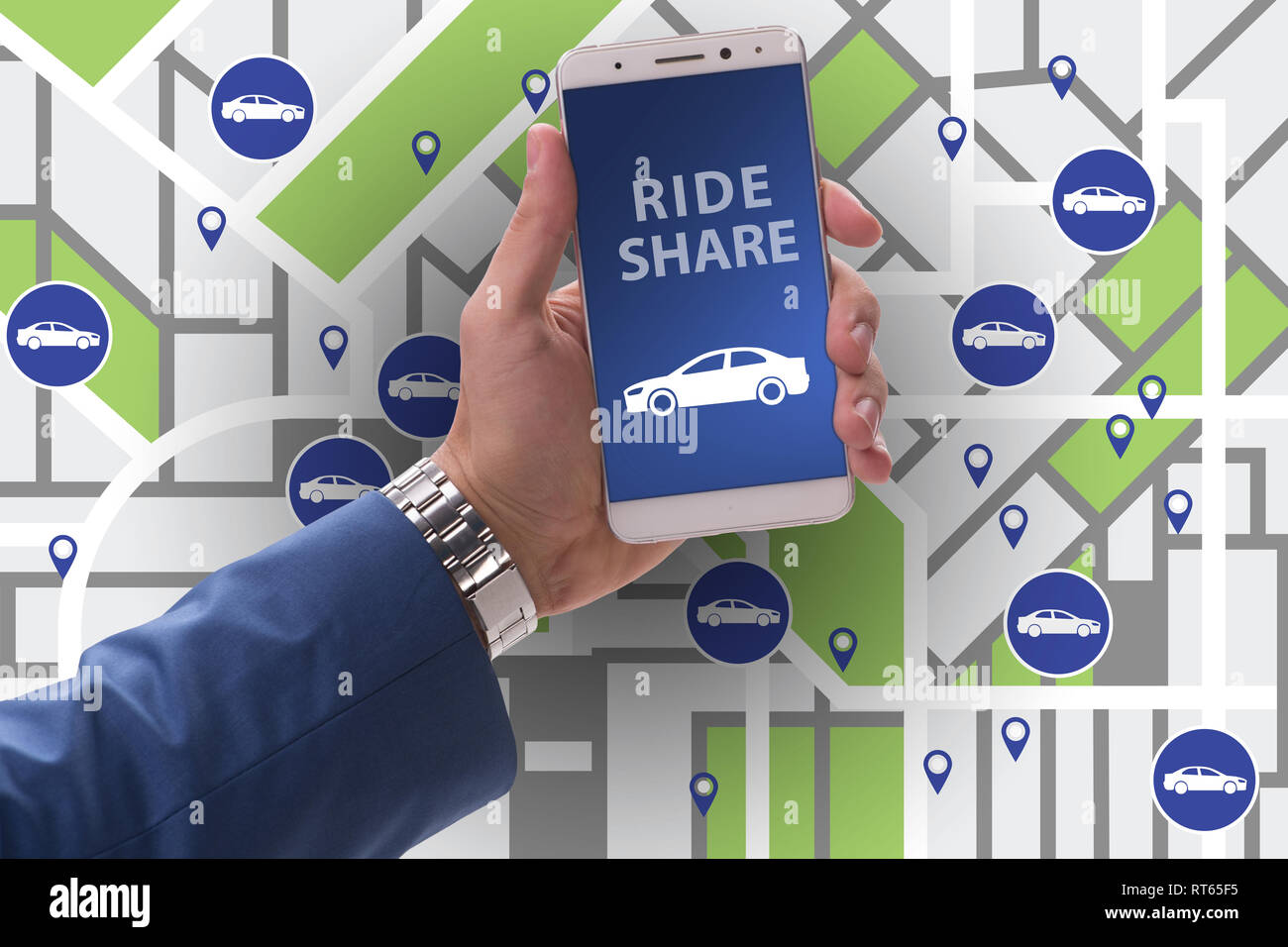 Concept of car ordering online Stock Photo - Alamy