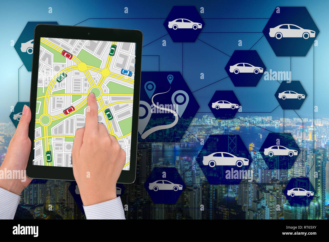 Concept of car ordering online Stock Photo - Alamy