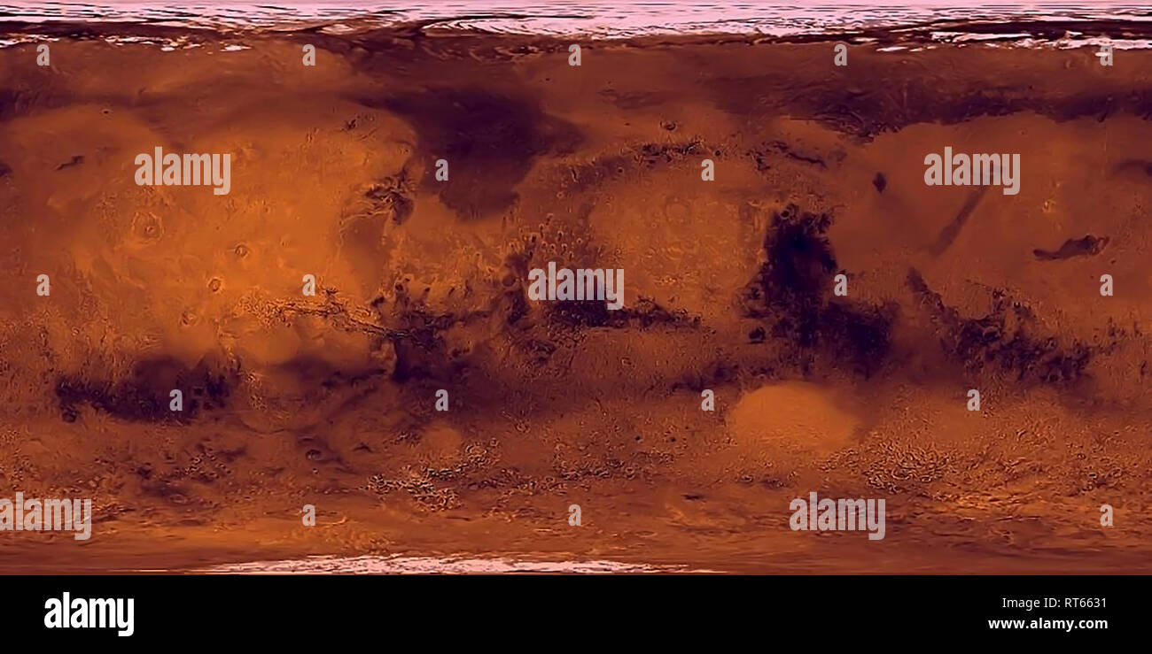 Mars Surface Layout Map. Illustration. 3D rendering Stock Photo - Alamy