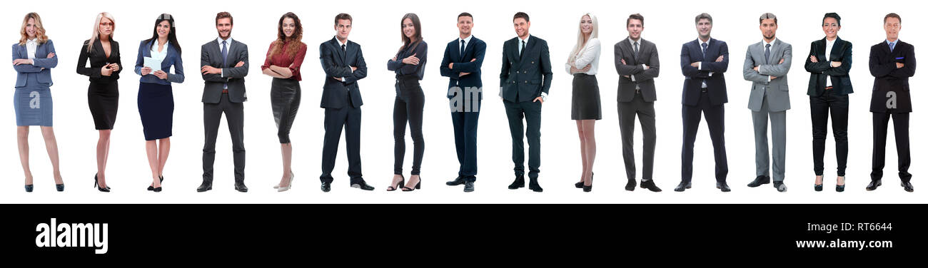 Young attractive business people - the elite business team Stock Photo ...
