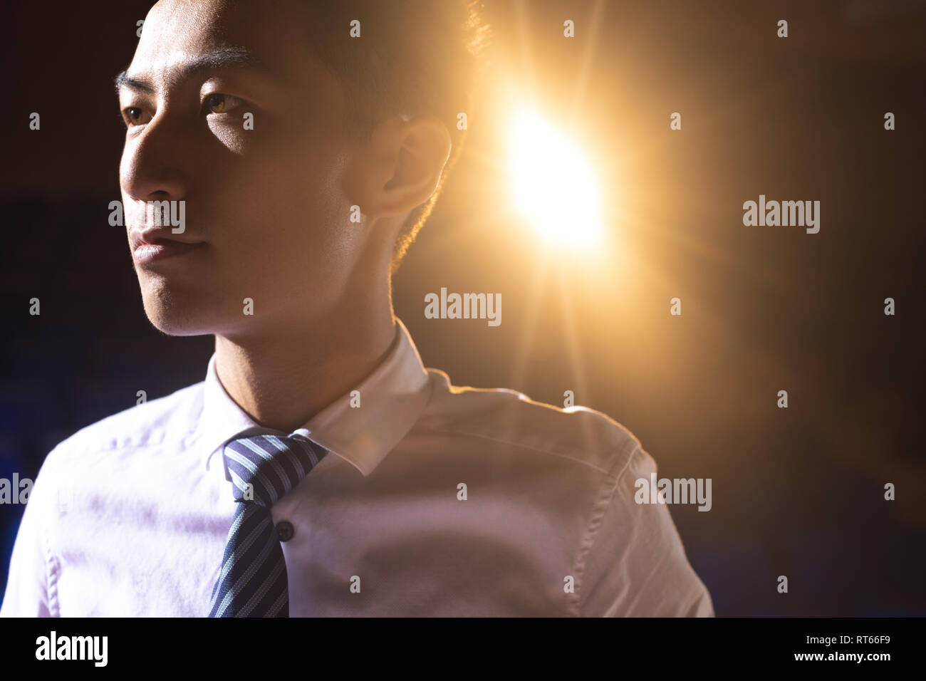 Businessman standing on stage hi-res stock photography and images - Alamy