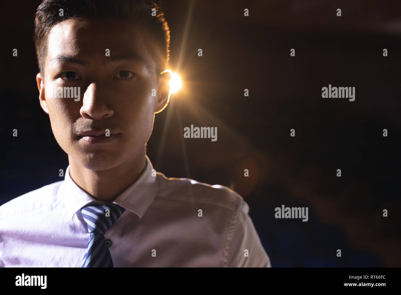 Businessman standing on stage hi-res stock photography and images - Alamy