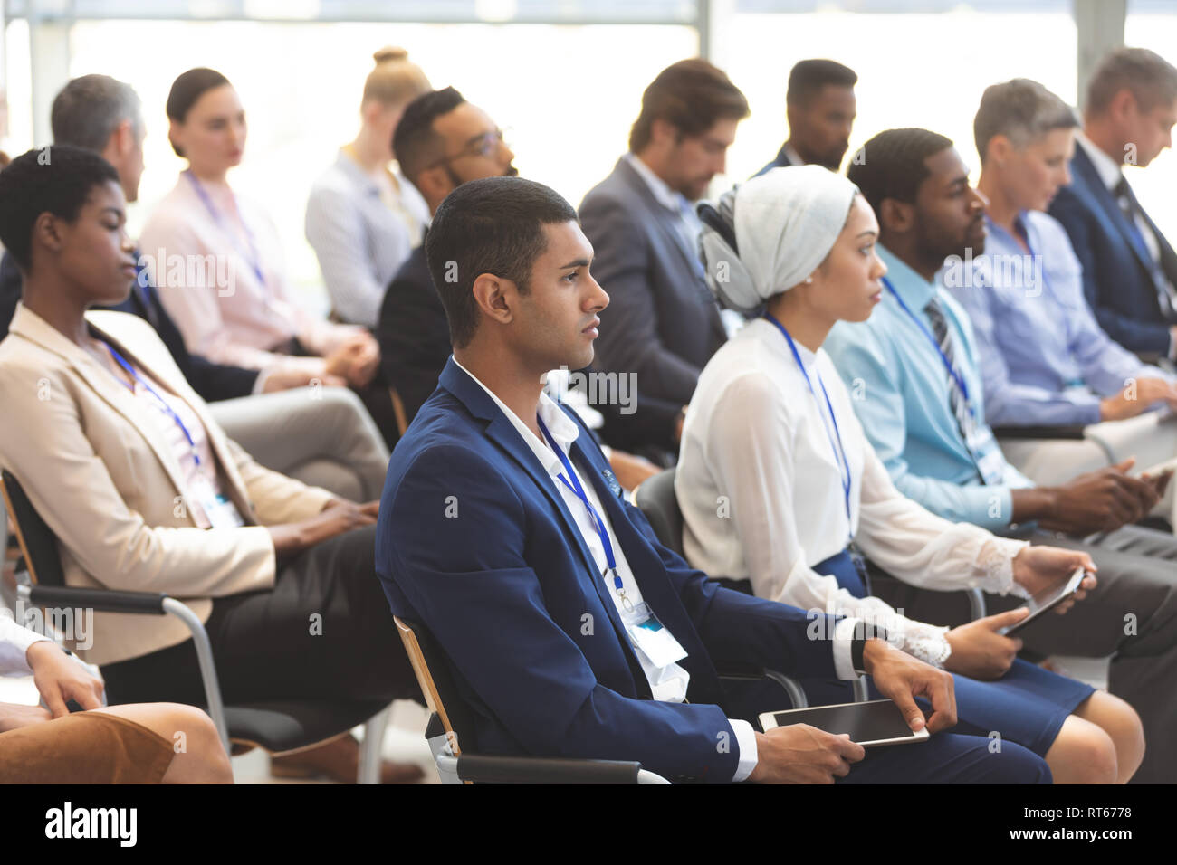 People attending seminar hi-res stock photography and images - Alamy