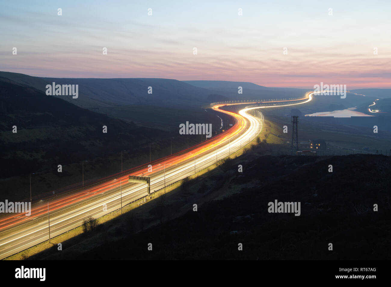 M62 motorway highest point hi-res stock photography and images - Alamy