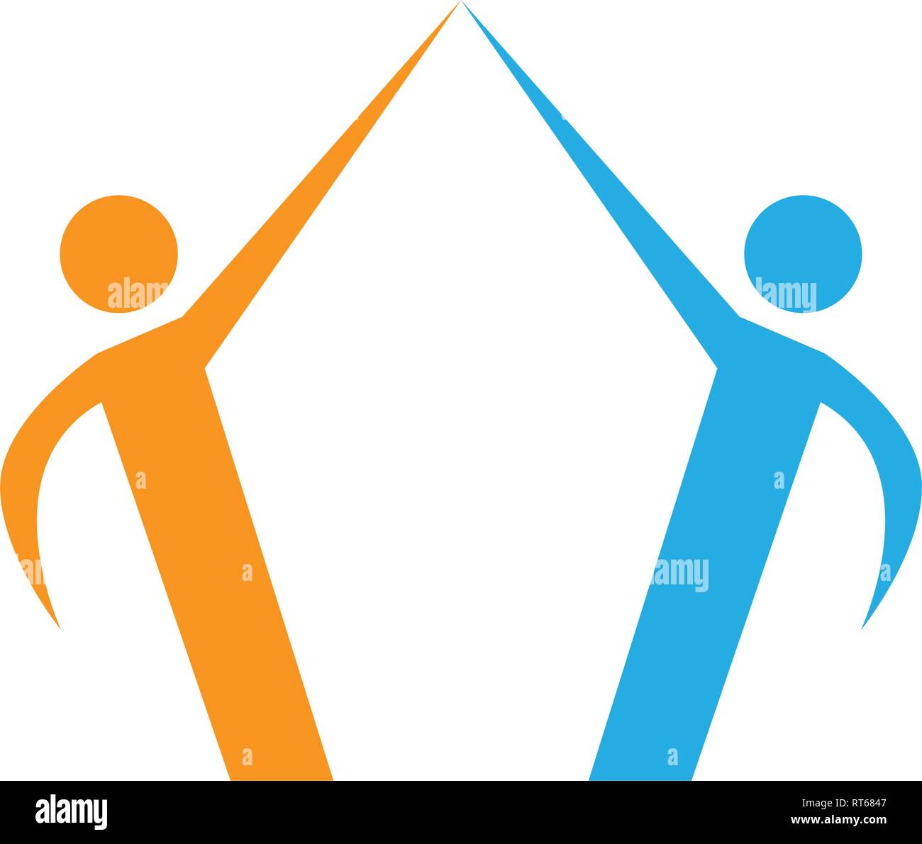 Isolated teamwork icon Stock Vector Image & Art - Alamy