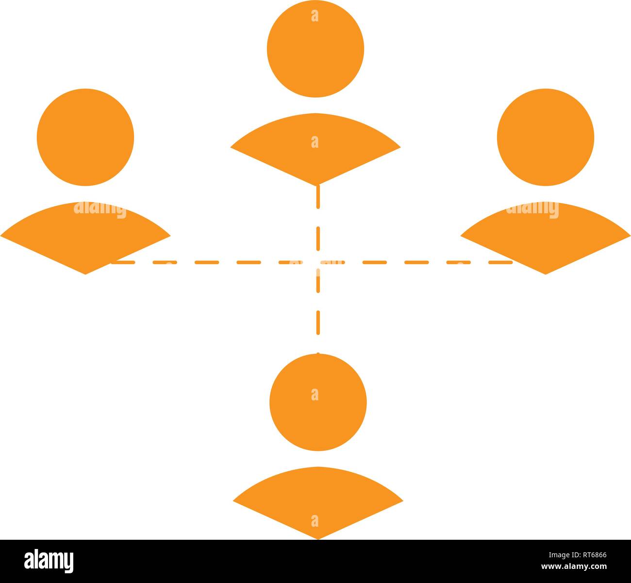 Illustration connected people icons Stock Vector Images - Alamy