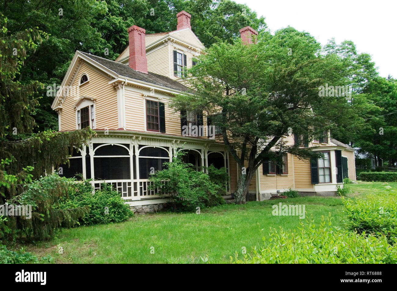 Nathaniel Hawthorne house in Concord Massachusetts Stock Photo - Alamy