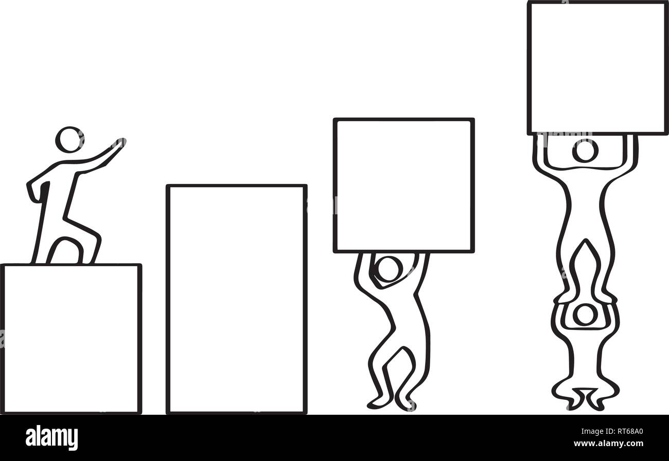 Isolated teamwork outline Stock Vector Image & Art - Alamy