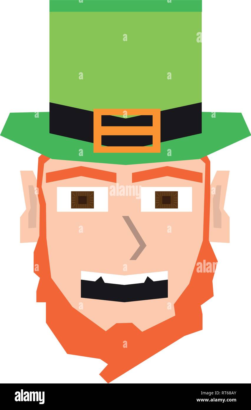 Polygonal irish elf head Stock Vector Image & Art - Alamy
