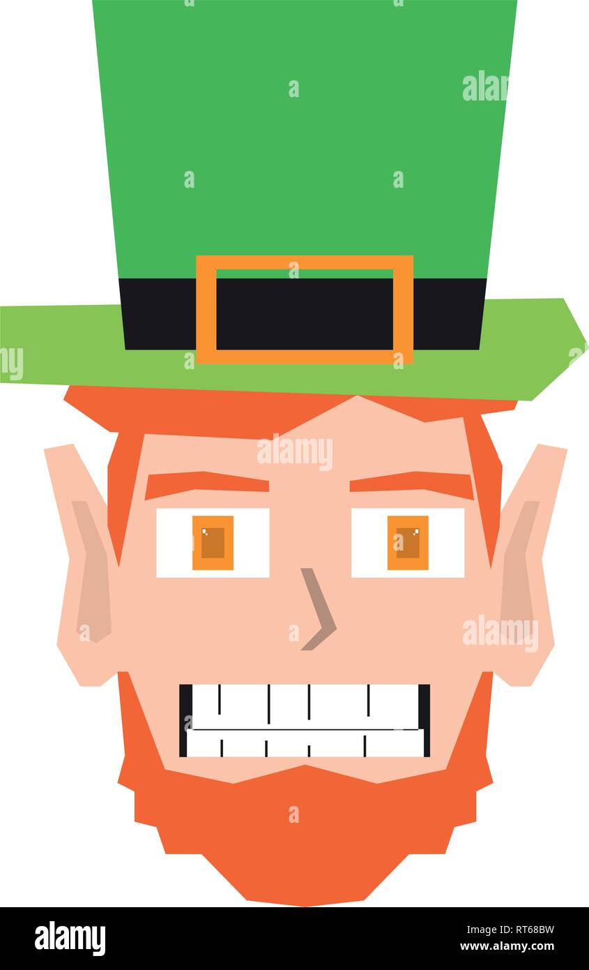 Polygonal irish elf head Stock Vector Image & Art - Alamy