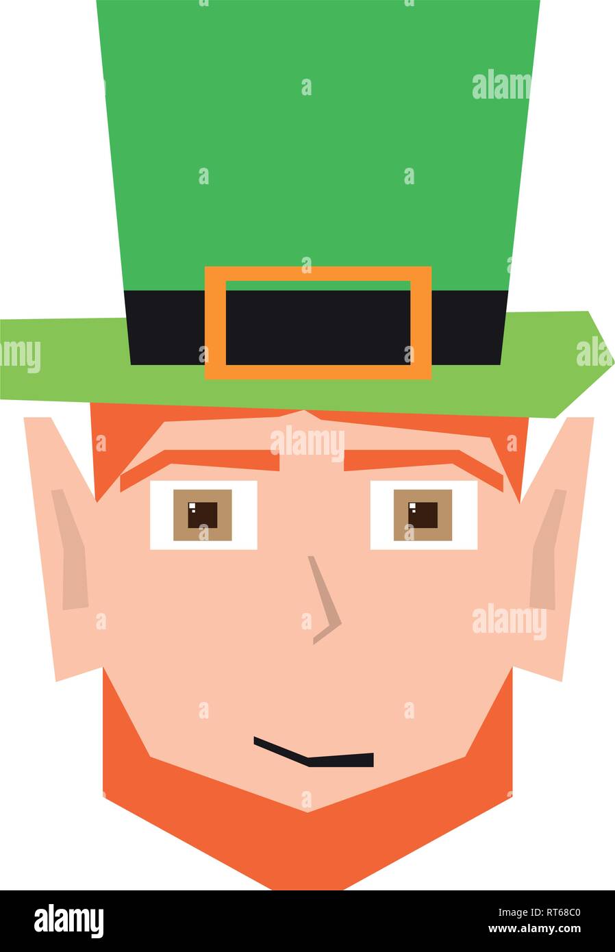 Polygonal irish elf head Stock Vector Image & Art - Alamy