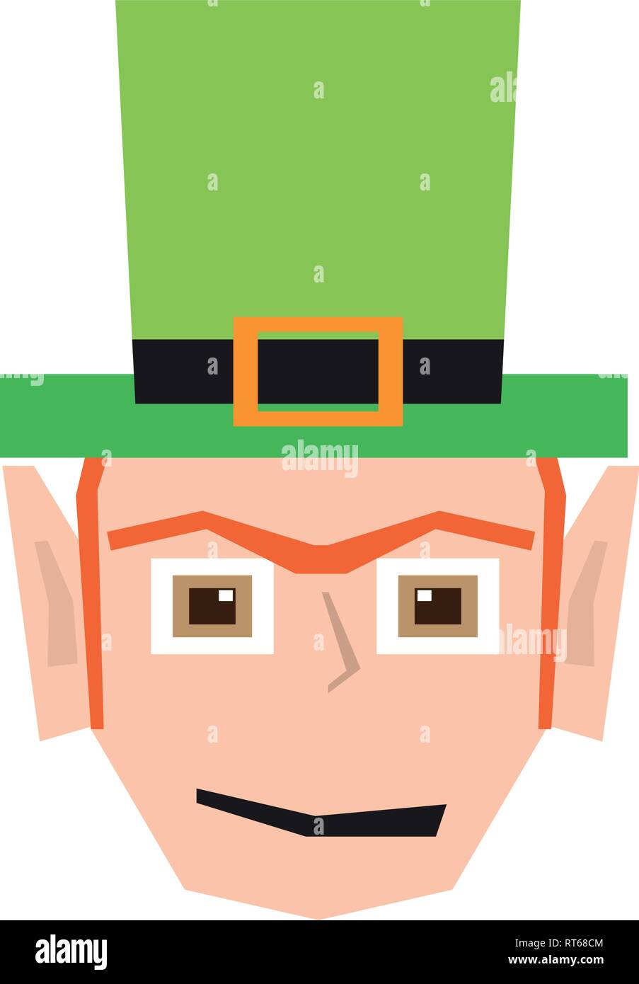 Polygonal irish elf head Stock Vector Image & Art - Alamy