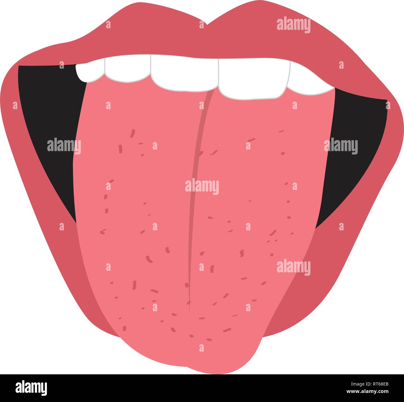 Mouth with tongue out Stock Vector Image & Art - Alamy