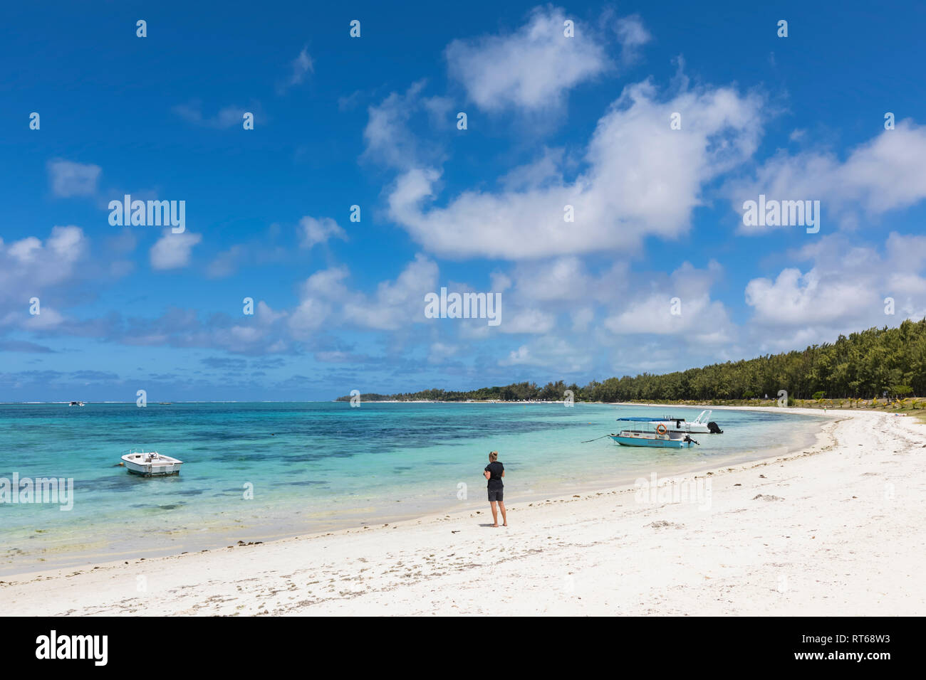 Mauritius beach woman hi-res stock photography and images - Alamy