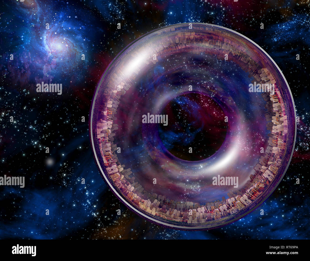 Multi-Generational Interstellar Ship in the Expanse of Space Stock ...