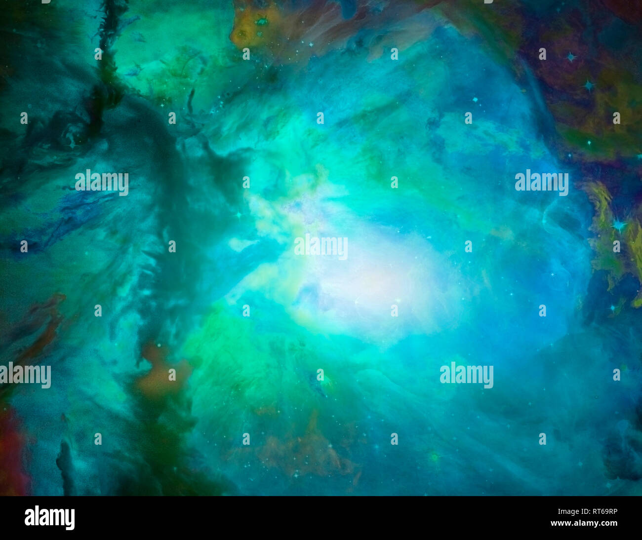Galactic Space Light. Azure colors Stock Photo - Alamy