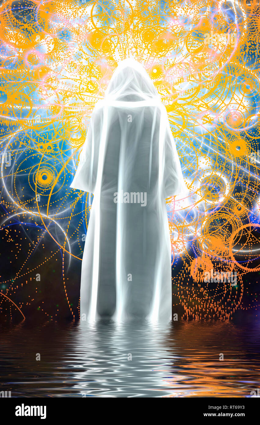 White hooded cloak hi-res stock photography and images - Alamy