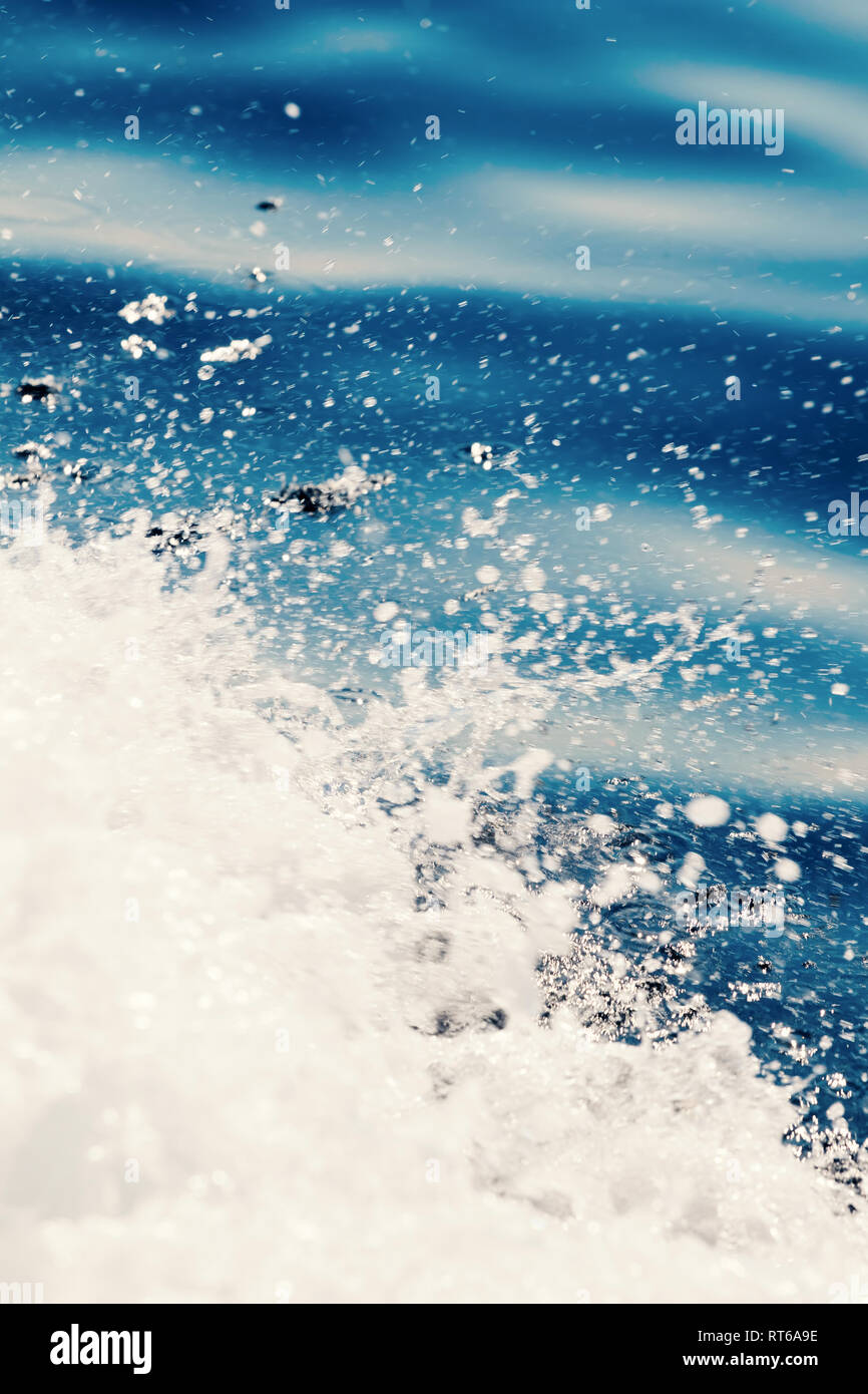 Ocean wave surface, crashing wave with foam on its top Stock Photo - Alamy