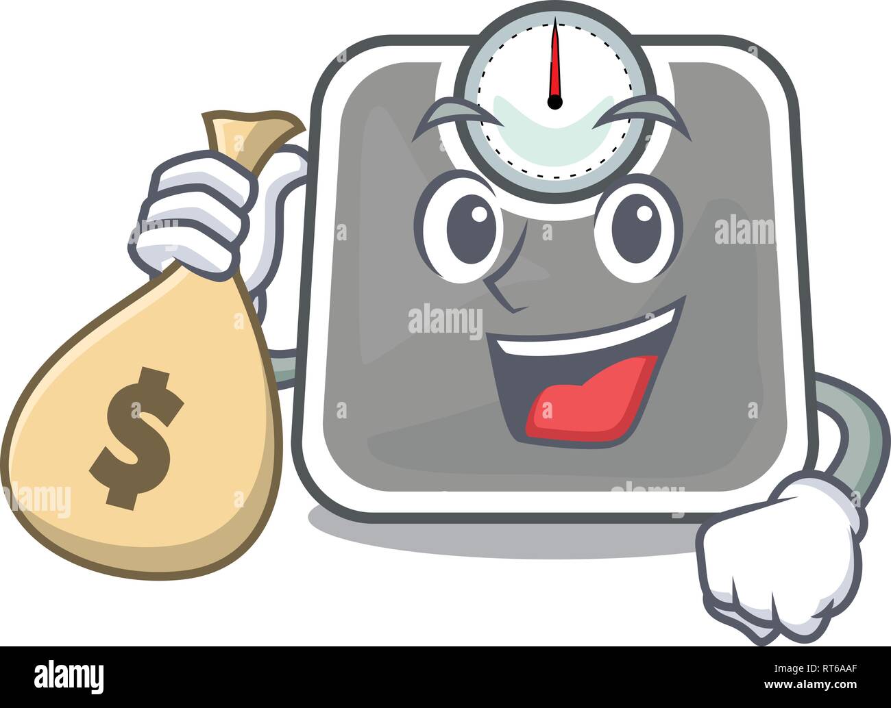 Weight scales cartoon funny Cut Out Stock Images & Pictures - Alamy