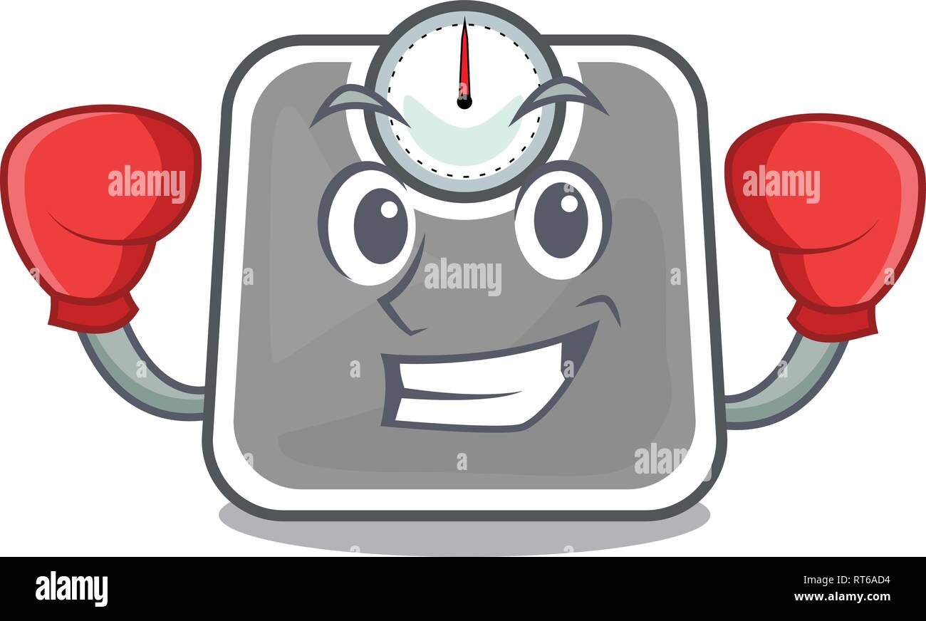Boxing weghit scales in the shape characters Stock Vector Image & Art ...
