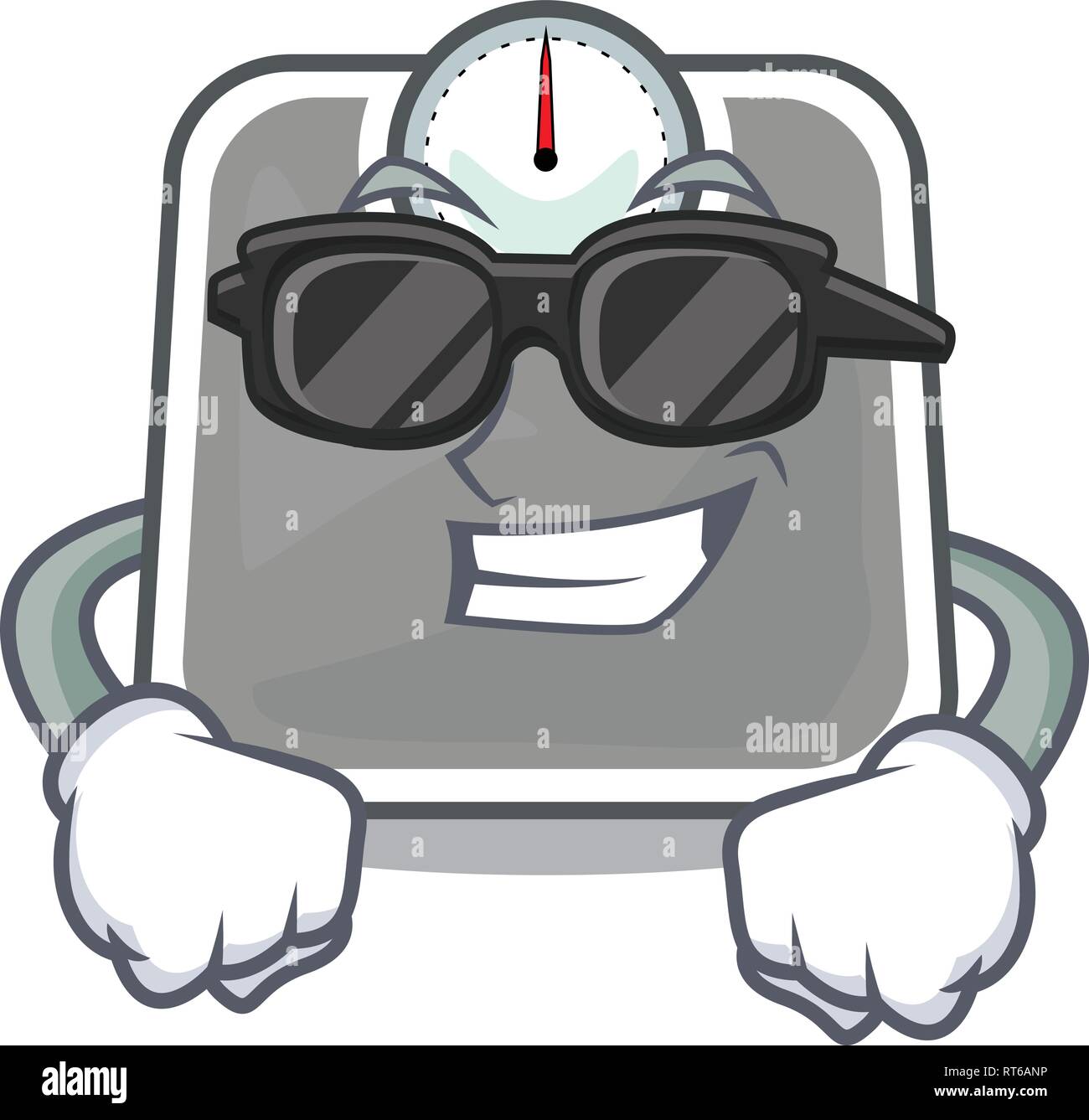 Super cool weghit cartoon scale the health room Stock Vector Image ...