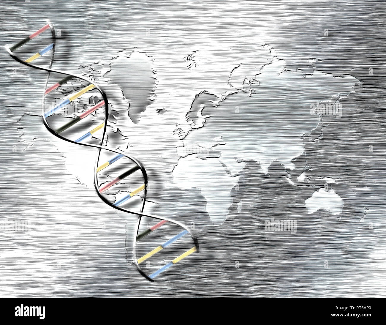 Dna illustration painting hi-res stock photography and images - Alamy