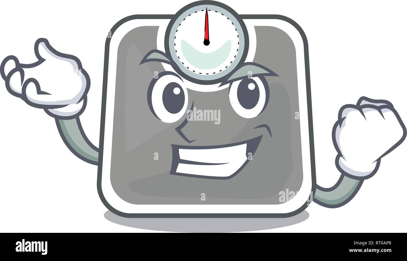 Successful weghit cartoon scale the health room Stock Vector Image ...