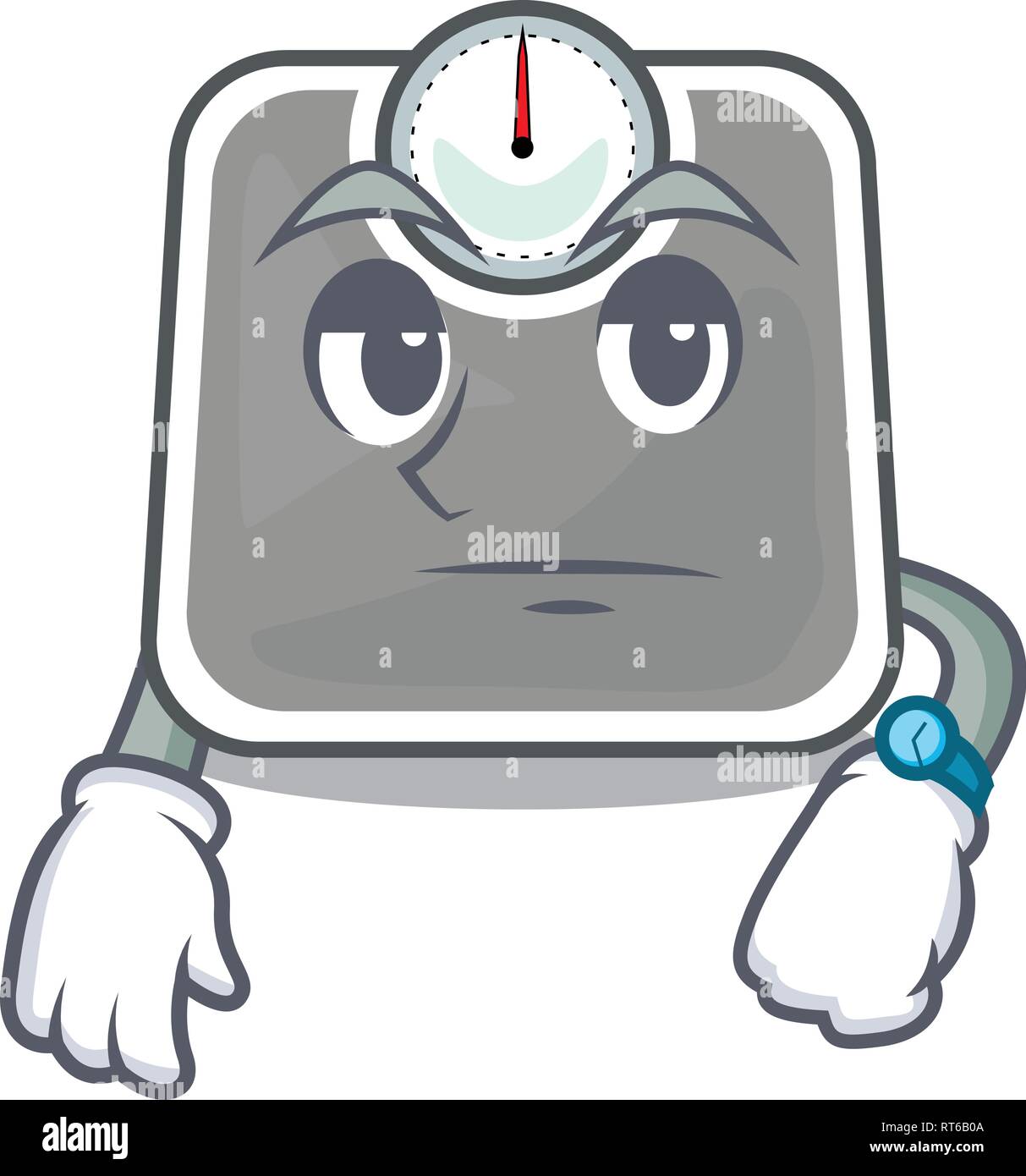 Waiting weight scala isolated with in cartoons Stock Vector Image & Art ...