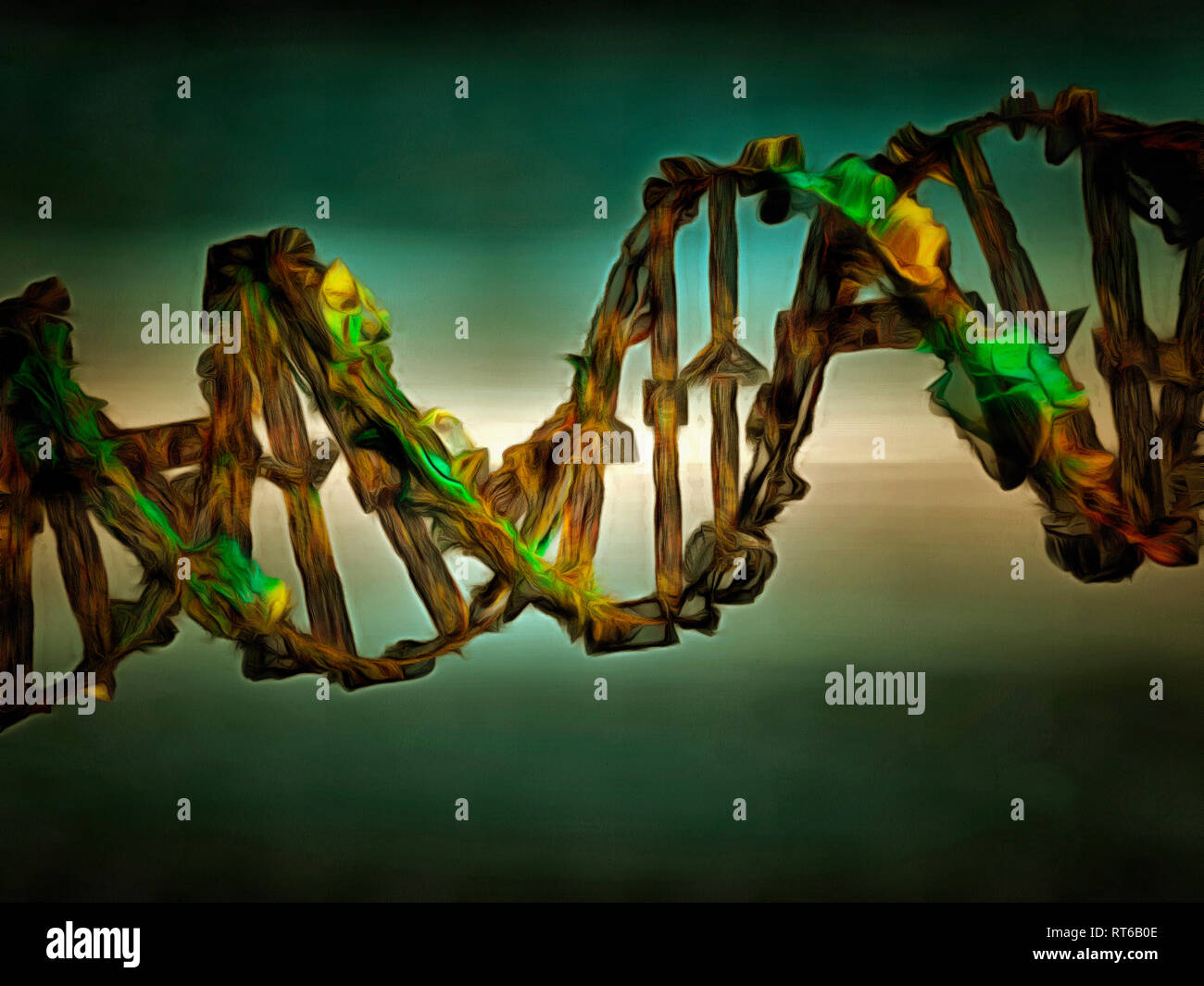Damaged DNA chain Stock Photo - Alamy