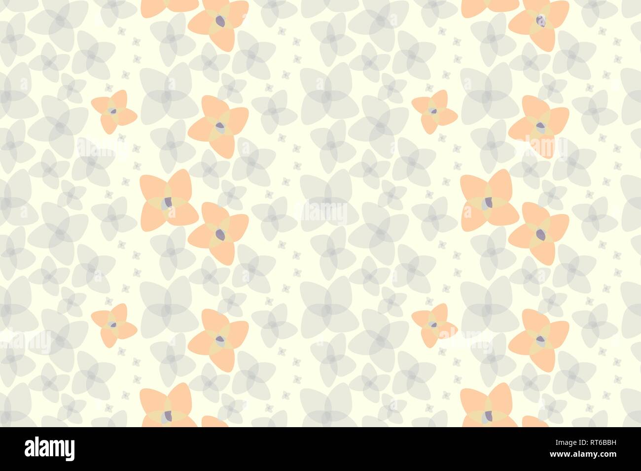 Botanical Motifs seamless vector texture. Little flowers. EPS 10 Stock ...