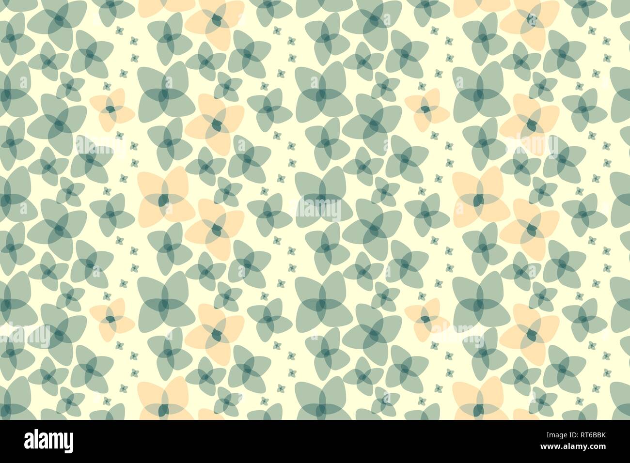 Botanical Motifs seamless vector texture. Little flowers. EPS 10 Stock ...