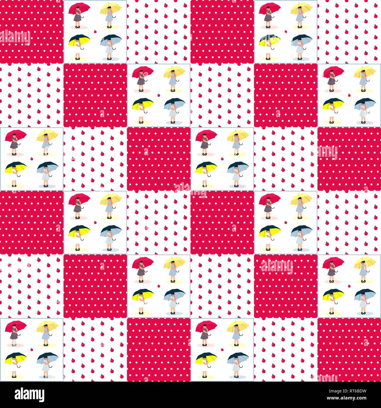 Patchwork pattern Stock Vector Images - Alamy