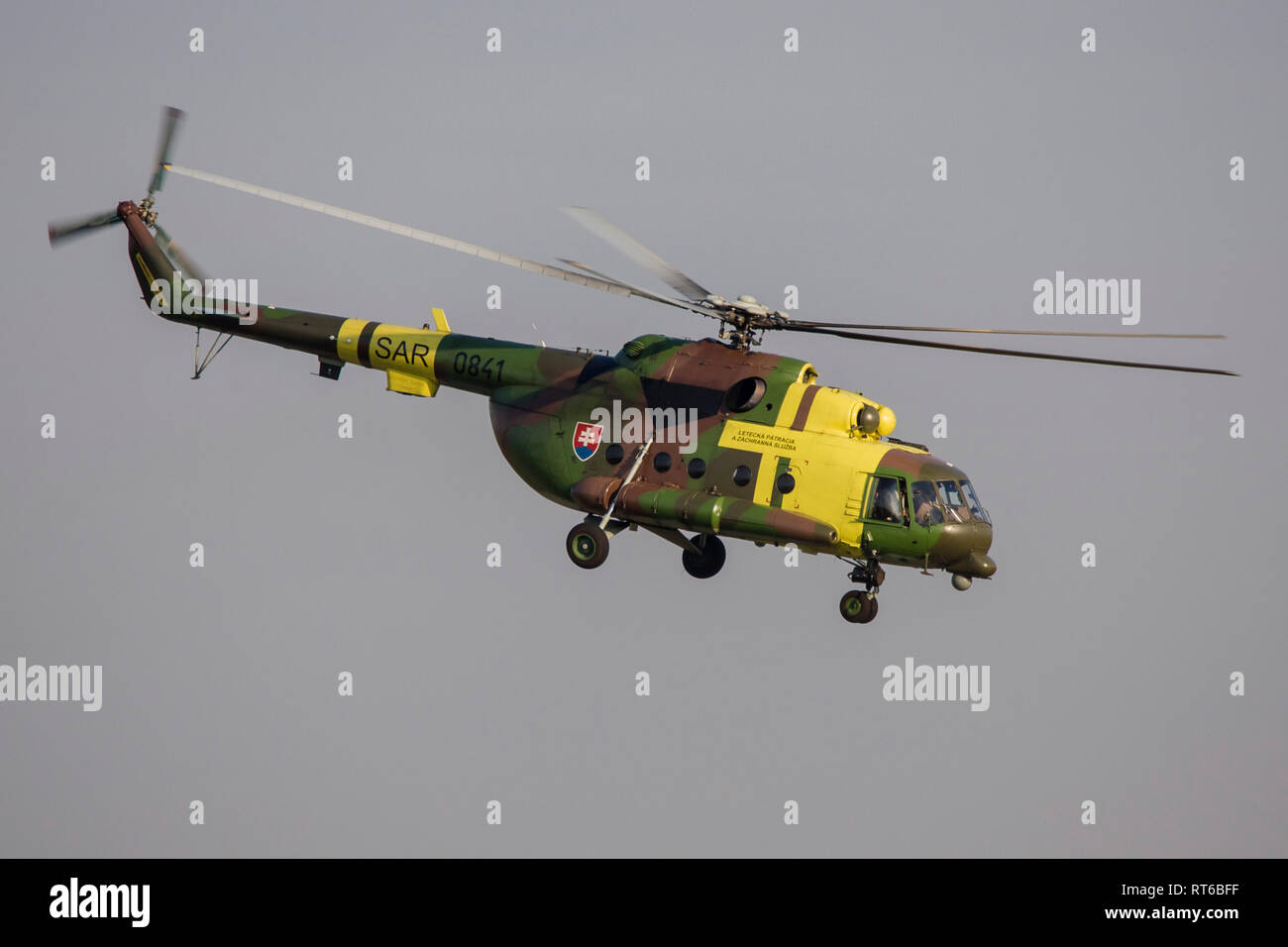 Slovak Air Force Mi-8 SAR helicopter, Ostrava, Czech Republic Stock ...