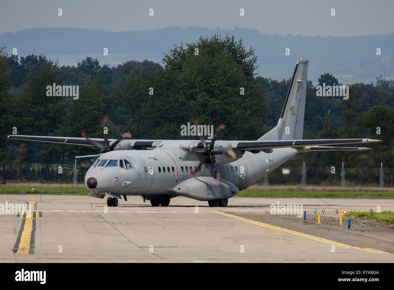 Finnish Air Force Airbus C295M transport plane taxiing Stock Photo - Alamy