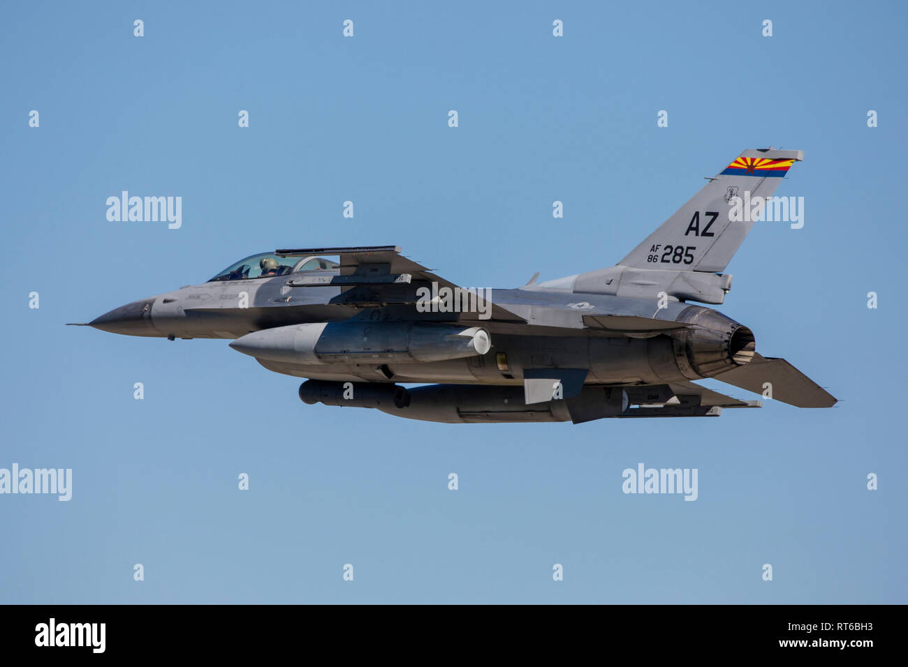 Arizona Air National Guard F-16C during Exercise Ample Strike Stock ...